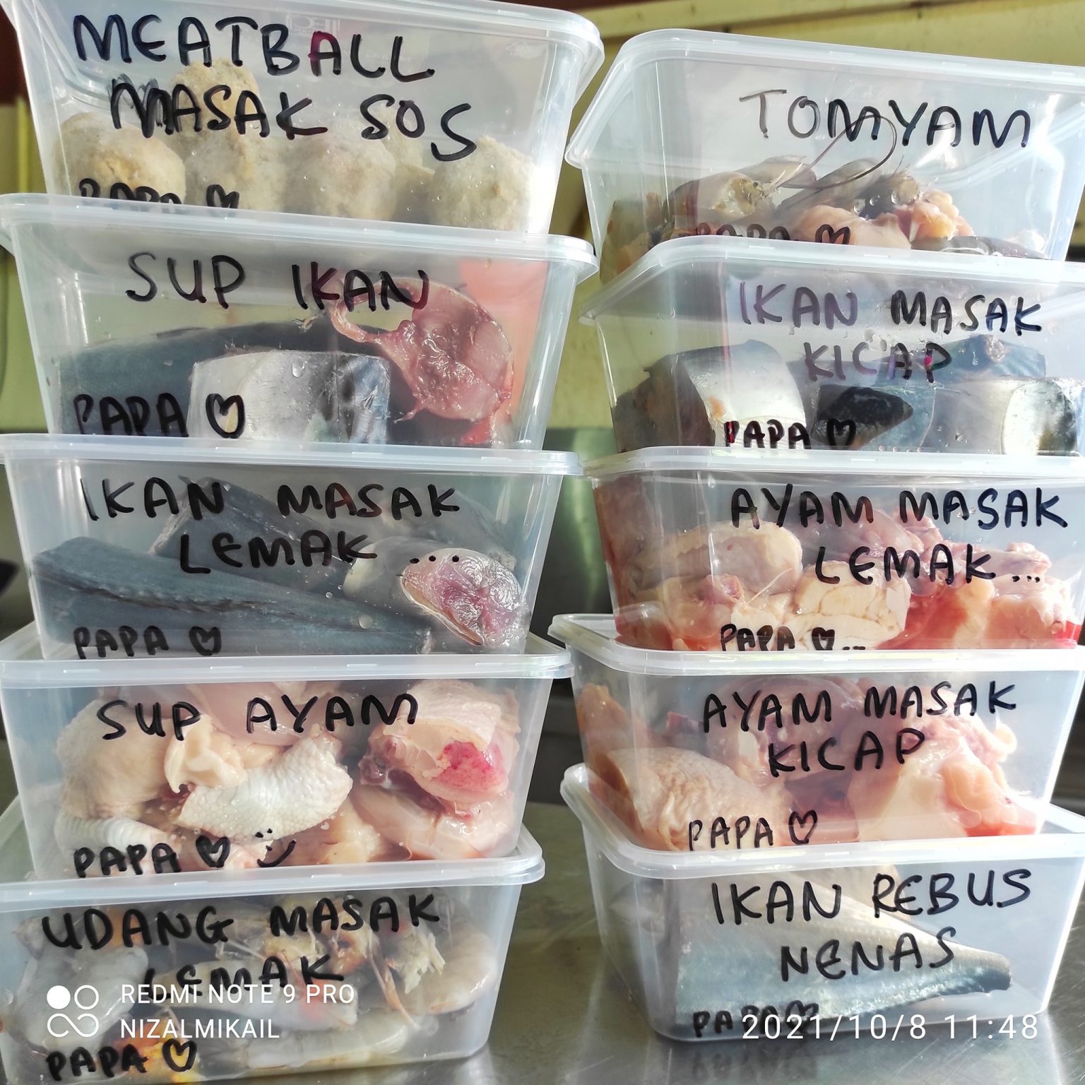 Bapa Kongsi Cara & Idea Masak Lauk Untuk Seminggu, Jimat Masa & Wang!