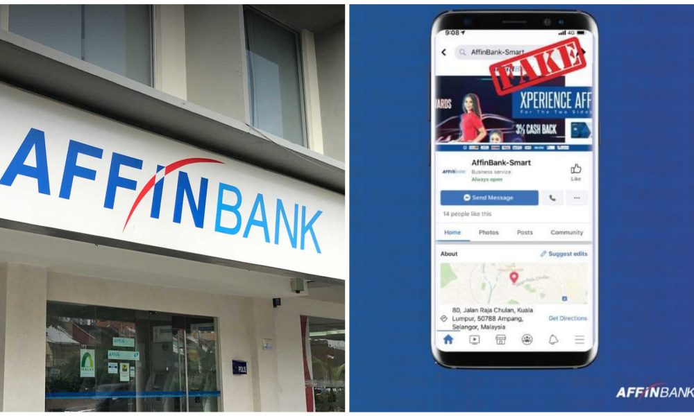 Akaun Palsu ‘Affin Bank’ Dikesan Di Facebook, Pengguna Diminta Waspada