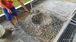 Cara DIY Lantai Simen Paling Senang, 3 Bahan Dah Dapat Lantai Baharu!