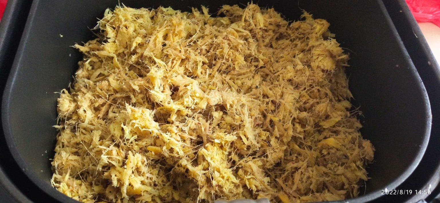 Buat Serunding Halia Menu Berpantang Guna Airfryer, Kurang Berminyak