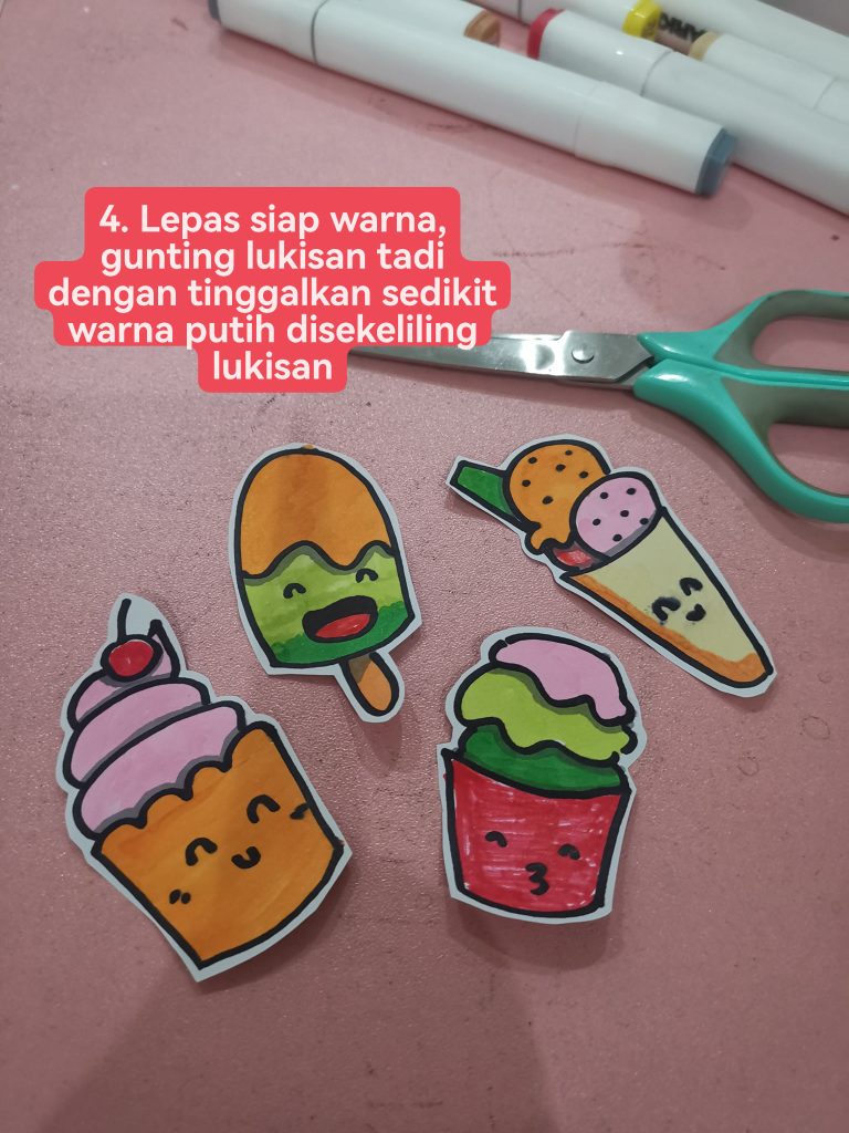 Cara DIY Sticker Anak Guna Baking Paper, Mudah Sangat!