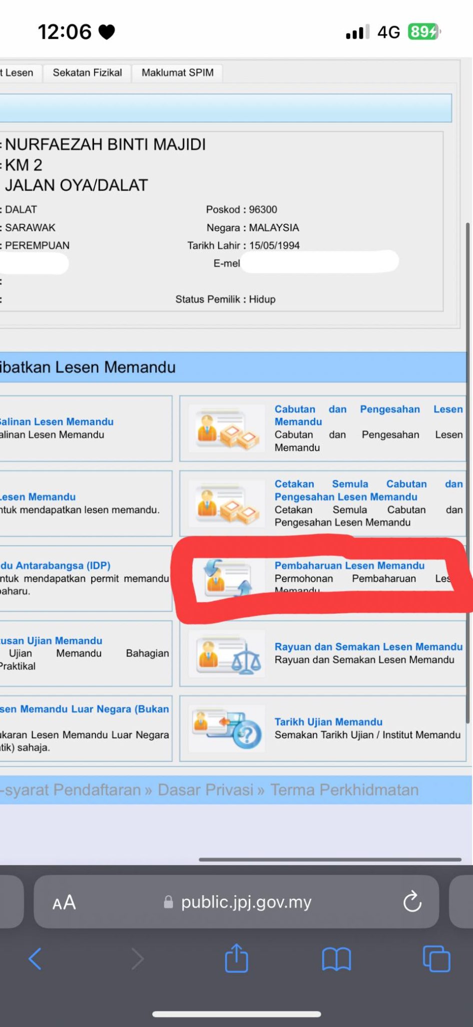 Cara Renew Lesen Online, 5 Minit Dah Settle