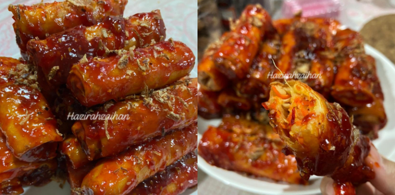Resepi Popia Sira Sambal Manis, Rangup Sampai Malam