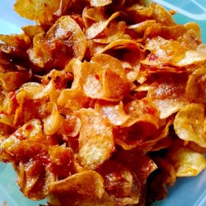 Kerepek Kentang Pedas Rangup, Buat Teknik Ini Elak Lembik!