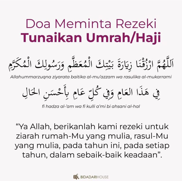 Doa Meminta Rezeki Untuk Tunaikan Umrah/Haji