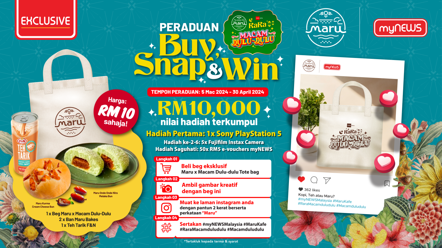 Peraduan MyNews Buy Snap & Win, Boleh Menang PS5
