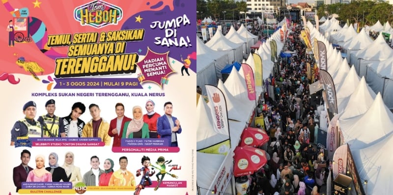 Karnival Jom Heboh 1-3 Ogos Ini Di Negeri Terengganu!