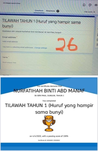 Cara Buat Sijil Guna Google Form, Lebih Pantas Kerja Cikgu!