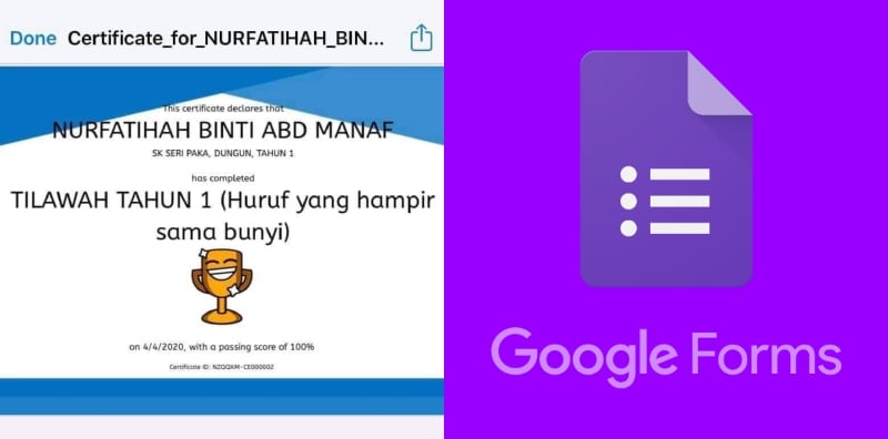 Cara Buat Sijil Guna Google Form, Lebih Pantas Kerja Cikgu!