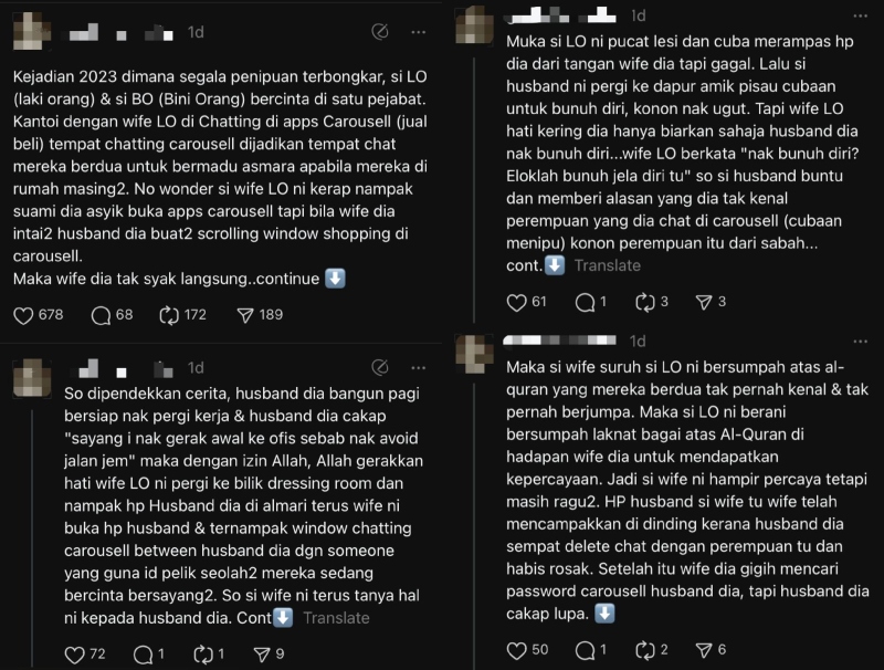 Kisah Curang Kantoi Di Carousell, Suami Bersama Isteri Orang