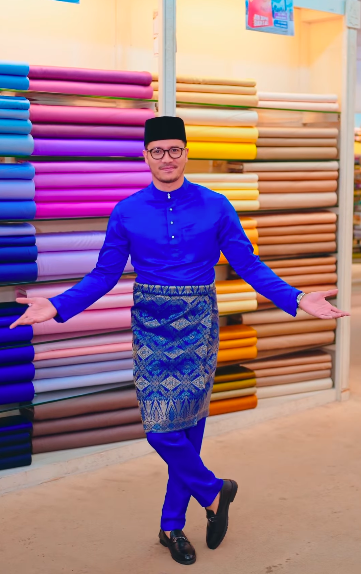 Fattah Amin Kongsi Tips Pilih Samping Baju Melayu, Kacak!