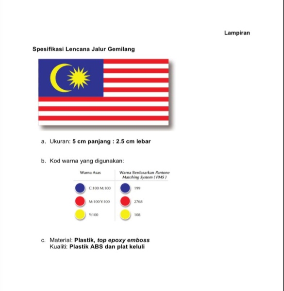 Pelajar Wajib Pakai Lencana Jalur Gemilang, Mulai 21 April