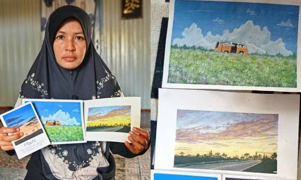 Nahas Bas, Lukisan Penghadang, Bas & 'Mati' Oleh Mustaqim