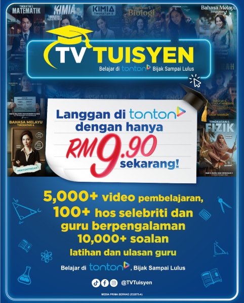 Tonton Lancarkan TV Tuisyen, Jadi Bijak Sampai Lulus!