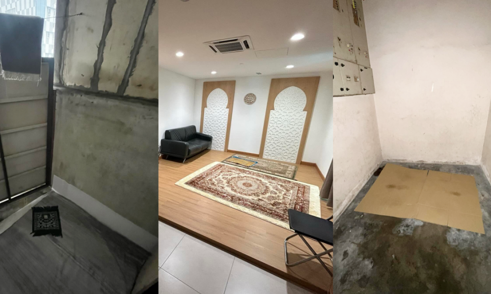 Kongsi Gambar Ruang Solat Di Office, Ada Yang Guna Kotak