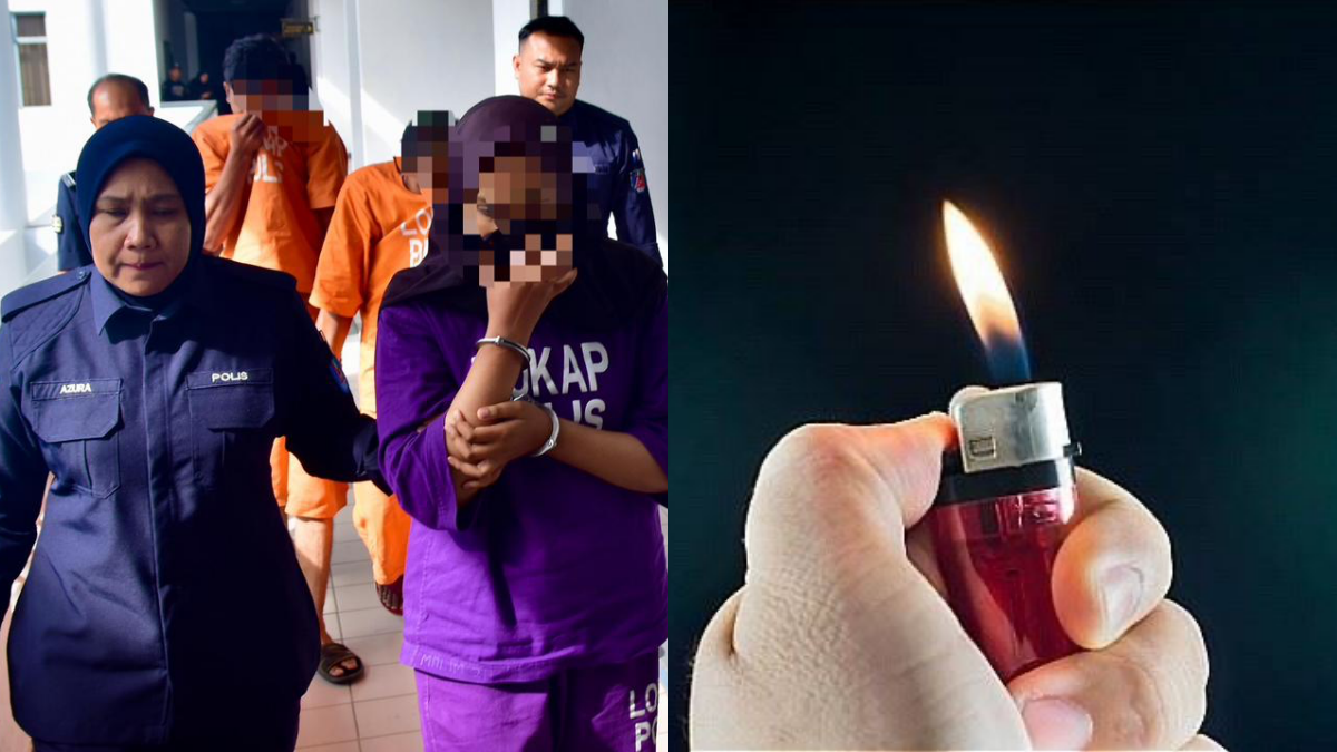 Suami Isteri Dera Anak Angkat Cucuh Guna Pemetik Api