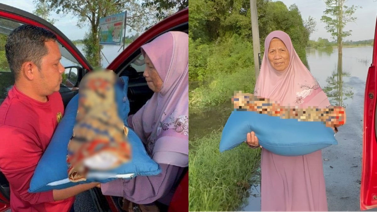 Jenazah Bayi Dibawa Meredah Banjir Sejauh 3KM Untuk Dikebumi