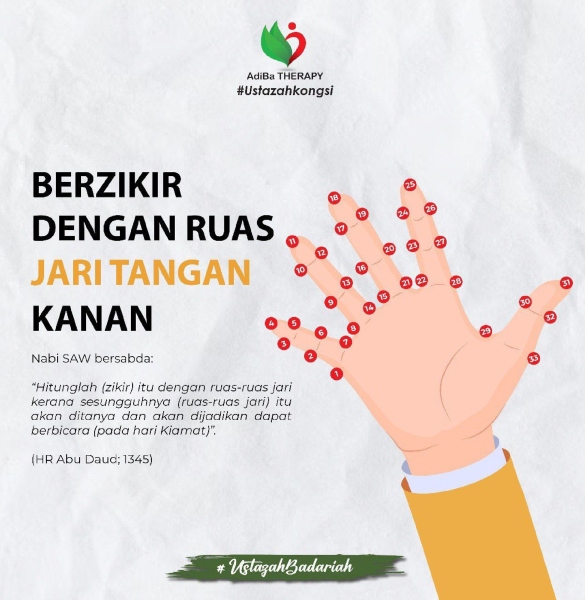 Rahsia Zikir Dengan Ruas Jari, Amalan Sunnah Bernilai Besar