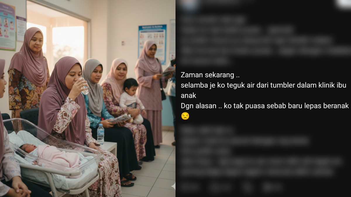 Ibu Lepas Bersalin Minum Di Klinik Ketika Ramadan Dipertikai