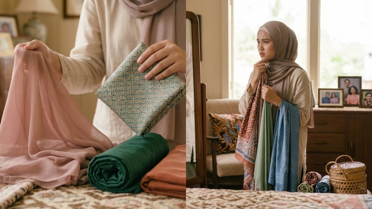 Bentuk Muka Yang Sesuai Dengan Gaya Tudung, Barulah Cantik!