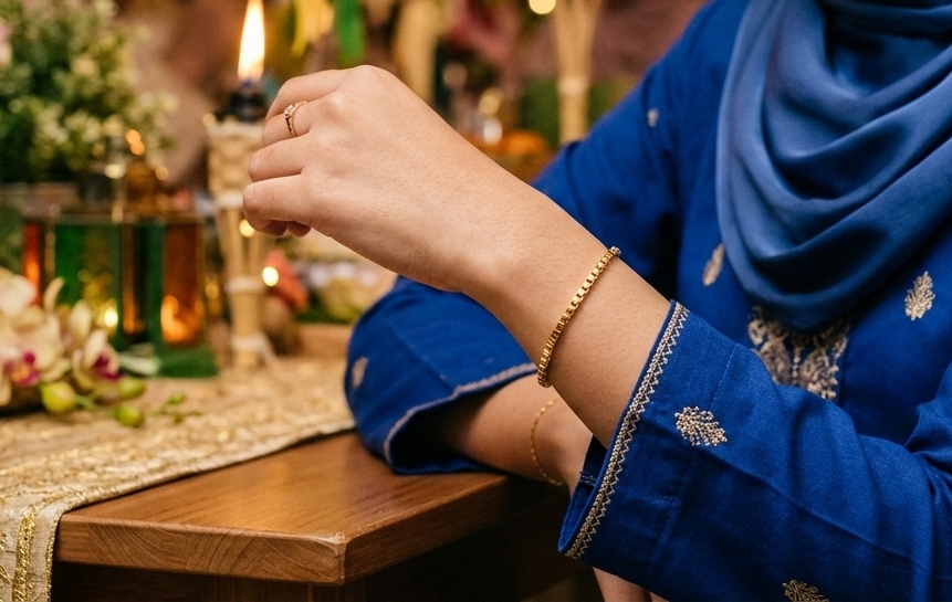 Design Gelang Emas Popular Untuk Digayakan Pada Hari Raya
