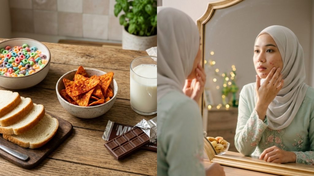 Nak Muka Cantik Di Pagi Raya? Ini Makanan Kena Elak Makan