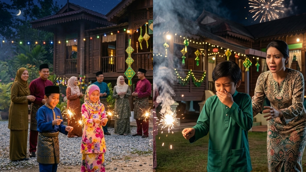 Ini 4 Bahaya Asap Mercun & Bunga Api Kepada Kanak-Kanak