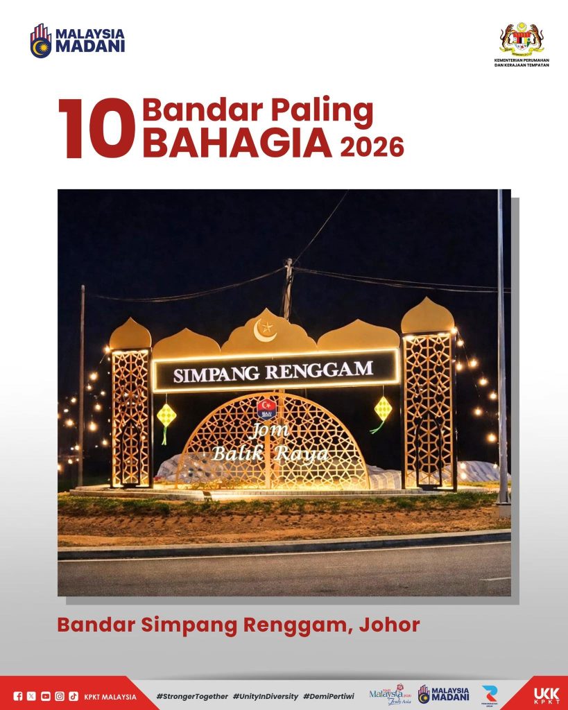10 Bandar Paling Bahagia Di Malaysia Tahun 2026