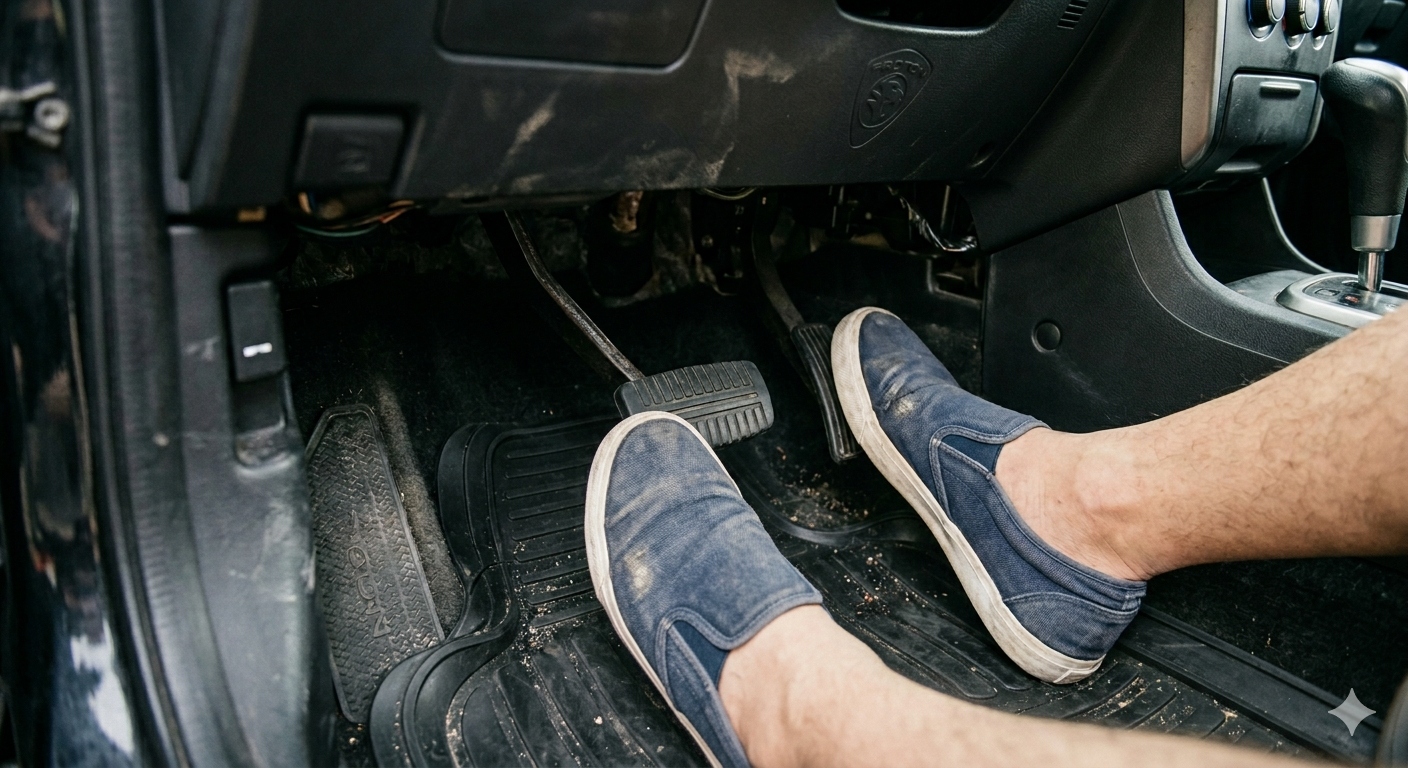 Bahaya Memandu Kereta Automatik Menggunakan Dua Kaki