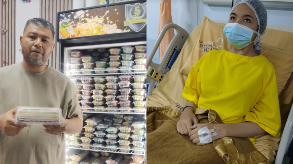 Anak Sakit Jantung Kronik,Bapa Rayu Beli Kek Lapis Jualannya