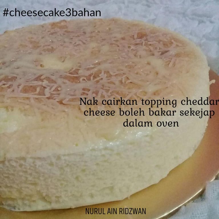 Cuma Guna 3 Bahan Saja Dah Boleh Buat Cheese Cake Yang Gebu. Ini Resepinya